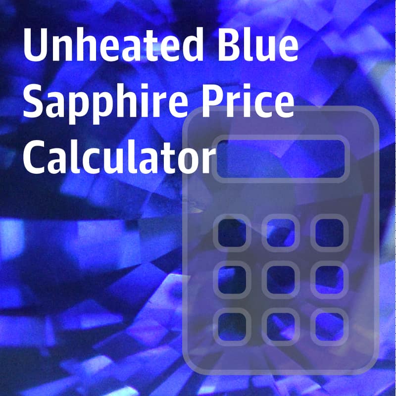 Unheated Blue Sapphire Price Calculator